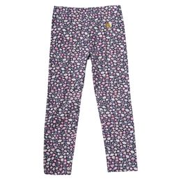 Koroshi Leggings M&auml;dchen Gr&ouml;&szlig;e 140 blau / rosa / wei&szlig;