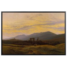 Leinwandbild Caspar David Friedrich - Klosterruine Eldena