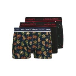 Jack & Jones Jack & Jones Boxershorts 'JACGingerbread' Herren Gr&ouml;&szlig;e M nachtblau / braun / dunkelrot / schwarz