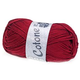 Cotone Uni von Lana Grossa, Bordeaux, aus Baumwolle