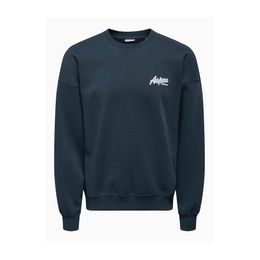 Only & Sons Only & Sons Sweatshirt 'ONSCERES SKI' Herren Gr&ouml;&szlig;e XXL nachtblau / wei&szlig;