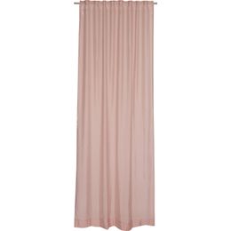 Schöner Wohnen Kollektion Vorhang "Solid" Gr. 1, rosa (rosa, rosé), B:130cm H:250cm, Jacquard, Polyester, SCHÖNER WOHNEN-KOLLEKTION, Gardinen, im zeilosen, unifarbenen Look