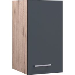 Hängeschrank Flex-Well "Morena", grau (basaltgrau, san remo eiche), B:30cm H:54,8cm T:32cm, Holzwerkstoff, Schränke, Küchenhängeschrank, (B x H x T) 30 x 54,8 x 32 cm