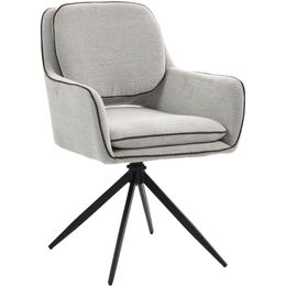 Esszimmerstuhl Duo Collection "Esra", schwarz, B:59cm H:91cm T:64cm, Stühle, drehbar, extra Polsterung im Sitzbereich