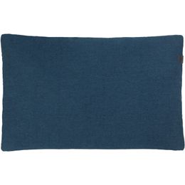 Schöner Wohnen Kollektion Kissenhülle "Solo", blau (navy), B:38cm L:58cm, Baumwolle, Bezug: 54% Polyester, 46% Baumwolle, SCHÖNER WOHNEN-KOLLEKTION, Kissenbezüge, 38x58 cm