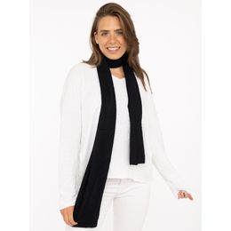 Modeschal Zwillingsherz, Damen, schwarz, Strick, Obermaterial: 100% Kaschmir, unifarben, Modetücher, Strick, unifarben, weich, wärmend, Kaschmir