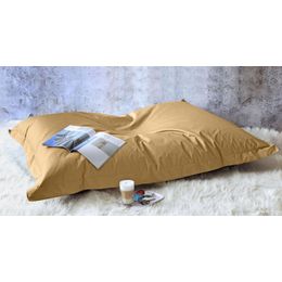 Sitzsack Kinzler "XXL Outdoorfähig", braun (hellbraun), B:140cm H:20cm, Polyester, Sitzsäcke, Uni Farben, Outdoor geeignet, ideal im Wohnzimmer & Kinderzimmer