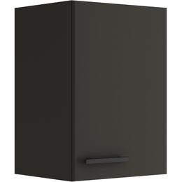 Hängeschrank Optifit "Palma", grau (anthrazit, anthrazit), B:40cm H:57,6cm T:34,6cm, Spanplatte, Schränke, Breite 40 cm, 1 Tür, 1 Einlegeboden