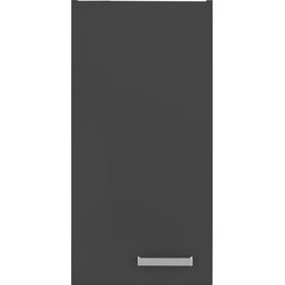 H&auml;ngeschrank Optifit "Parma", grau (anthrazit), B:30cm H:70,4cm T:34,9cm, Holzwerkstoff, Schr&auml;nke, H&auml;ngeschrank, Breite 30 cm