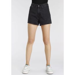 Levi's Jeansshorts LEVI'S "80S MOM SHORT", Damen, Gr. 31, N-Gr, schwarz (schwarz stonewash), Obermaterial: 100% Baumwolle, Jeans, Sommerhose