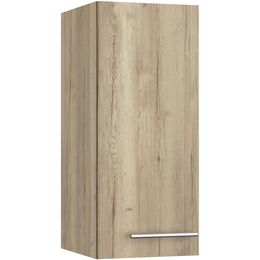 H&auml;ngeschrank Optifit "Lilly", braun (wildeiche, wildeiche, wildeiche), B:30cm H:70,4cm T:34,6cm, Holzwerkstoff, Schr&auml;nke, H&auml;ngeschrank, Breite 30 cm, 1 T&uuml;r, 2 Einlegeb&ouml;den
