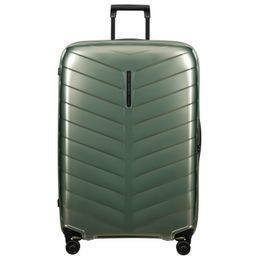 Hartschalen-Trolley Samsonite "ATTRIX, verschiedene Größen und Farben", Gr. B/H/T: 55cm x 81cm x 32cm 120 l, grün (basil grün), Polypropylen, Strukturmuster, Koffer, Hartschalen-Koffer Reisegepäck TSA-Schloss Volumenerweiterung bei S