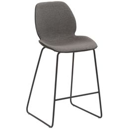mayer Sitzmöbel Barhocker MAYER SITZMÖBEL "mySOLO", schwarz (anthrazit, meliert, schwarz), B:49cm H:97cm T:52cm, 100% Polyester (Sitzschale innen);50% Polyurethan, 50% PVC (Sitzschale außen), Hocker