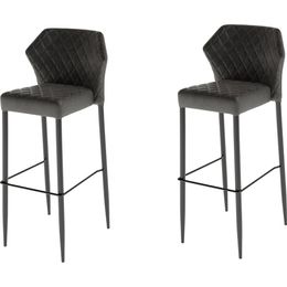 Barhocker Essentials "Louis", schwarz, B:50cm H:105cm T:47cm, Hocker