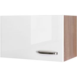 Kurzh&auml;ngeschrank Flex-Well "Florenz", wei&szlig; (hochglanz wei&szlig;, sonoma eiche), B:60cm H:32cm T:32cm, Holzwerkstoff, Schr&auml;nke, (B x H x T) 60 x 32 x 32 cm