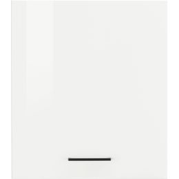 H&auml;ngeschrank KOCHSTATION "KS-Trier", wei&szlig; (wei&szlig; hochglanz, wei&szlig;), B:50cm H:57cm T:34cm, Holzwerkstoff, MDF, Schr&auml;nke, H&auml;ngeschrank, Breite 50 cm