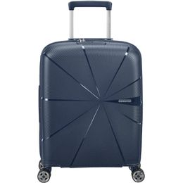 Hartschalen-Trolley American Tourister "STARVIBE, in verschiedenen Farben und Größen", Gr. B/H/T: 40cm x 55cm x 20cm 37 l, blau (navy), Polypropylen, unifarben, Koffer, Handgepäck-Koffer Reisegepäck Koffer TSA-Zahlenschloss