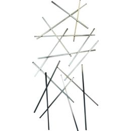 Garderobenleiste SPINDER DESIGN "MATCHES", silber (silberfarben), B:100cm H:184cm T:15cm, Edelstahl, Garderobenhalter, Breite 100 cm, Höhe 184 cm