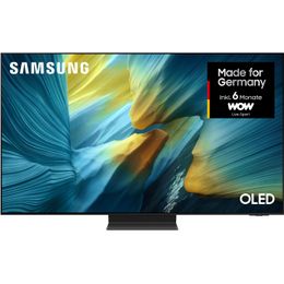 Samsung OLED-Fernseher "GQ77S95FAT OLED-Fernseher", Energieeffizienz: F (A-G), schwarz, 77 ″, Fernseher, HDR Pro & Glare Free, Dolby Atmos & AI Sound, Gaming Hub, bis zu 165Hz