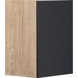 Hängeschrank Optifit "Roth", schwarz (anthrazit, wildeichefarben), B:40cm H:57,6cm T:34,6cm, Schränke, Breite 40 cm