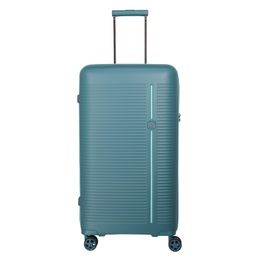 Hartschalen-Trolley Travelite "ROOMER Trunk, in zwei Größen und verschiedenen Farben", Gr. B/H/T: 43cm x 78cm x 35cm 101 l, blau (aqua), Polypropylen, unifarben, Koffer, Reisegepäck Hartschalen-Koffer TSA-Schloss Trunk Trolley M und L