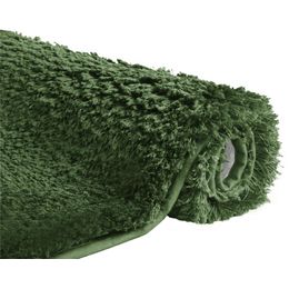 Möve Badematte MÖVE "Superwuschel, Badvorleger, Badezimmer Teppich" Gr. 7, cypress, H:40mm, Polyester, Badematten, Mikrofaser-Badematte, Badteppich, rechteckig, rund & als 3-tlg. Set