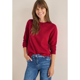 Strickpullover Cecil, Damen, Gr. L (42), beaujolais rot, Strick, Obermaterial: 33% Polyester, 31% Polyacryl, 24% Baumwolle, 12% Nylon, unifarben, regular fit hüftlang, Rundhals, Pullover, Rundhalspullover, Regular Fit