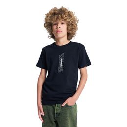 T-Shirt DC Shoes "DC Omega", Kinder, Gr. 10(140-148cm), schwarz, 75% Baumwolle, 25% Baumwolle, Shirts