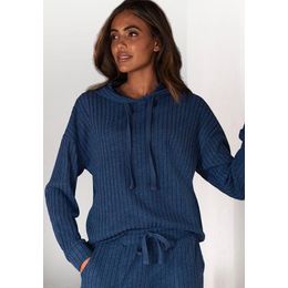 Lascana Hoodie mehrfarbig Gr. 32/34 für Damen. Figurumspielend