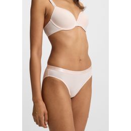 Slip BOSS "BRIEF CI", Damen, Gr. M, rosa (light, pastel pink 680), Jersey, Obermaterial: 95% Viskose, 5% Elasthan, k&ouml;rpernah, Unterhosen Slip, mit BOSS Schriftzug auf dem Bund