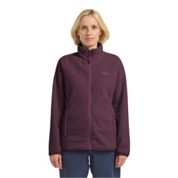 Fleecejacke Jack Wolfskin "Moonrise", Damen, Gr. S, amaranth, Obermaterial: 100% Polyester, normal, Jacken, Atmungsaktiv, leicht, Übergangsjacke