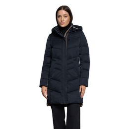 Steppjacke Gil Bret, Damen, Gr. 38, schwarz navy, Steppware, Obermaterial: 100% Polyester, unifarben, regular fit kniefrei, gerader Abschluss, Jacken, mit Kapuze