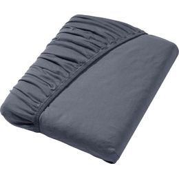 Irisette unisex Spannbetttuch anthrazit, Größe 90x190 - 100x200 cm