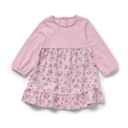 Tchibo - Baby-Jerseykleid - Mädchen - Gr. 86/92 - rosa/geblümt