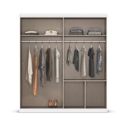 Rauch Kleiderschrank &raquo;Ella&laquo; - 181x56x197cm - beige - Holz / Holz