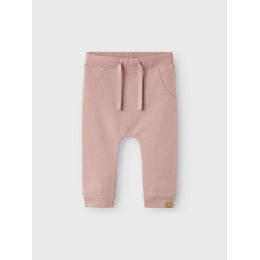 Sweathose name it "NBNTAKKI für Mädchen und Jungen mit Kordelzug", Baby, Gr. 68, N-Gr, rosa (deauville mauve), Sweatware, Obermaterial: 95% Baumwolle, 5% Elasthan, unifarben, normal knöchellang, Hosen, unifarben, casual, regular fit, Baumwollmischung, Sweatware