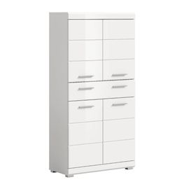 Pharao24.de Badezimmer Hochschrank Hochschrank in modernem Design 141 cm hoch