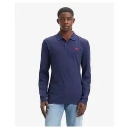 Levi's Levi's f&uuml;r Herren. A5797-0001 Hausmarke marineblaues Poloshirt (XS), L&auml;ssig, Baumwolle, Langarm