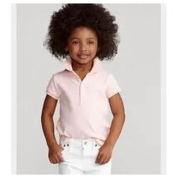 Polo Ralph Lauren f&uuml;r M&auml;dchen. 312573242011 Poloshirt aus Stretch-Baumwolle in Rosa (7a&ntilde;os=130/134cm), L&auml;ssig, Kurzarm, Kinderbekleidung