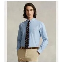 Polo Ralph Lauren f&uuml;r Herren. 710792041002 Custom Fit Oxford Hemd blau (S), L&auml;ssig, Baumwolle, Langarm
