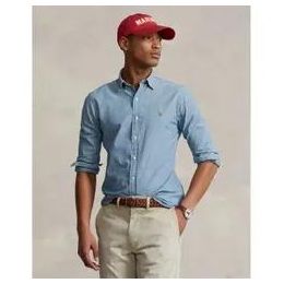 Polo Ralph Lauren f&uuml;r Herren. 710548538001 Blau Slim Fit Chambray Hemd (XL), L&auml;ssig, Baumwolle, Denim, Langarm