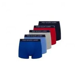 Polo Ralph Lauren f&uuml;r Herren. 714864292002 Packung mit 5 Boxershorts in Rot, Grau, Blau und Marineblau (S), Heimtextilien, Baumwolle