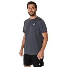 asics f&uuml;r Herren. 2011D221 Kurzarm-T-Shirt Core grau (XL), Sportlich, Synthetisch, Multisport, Nachhaltig