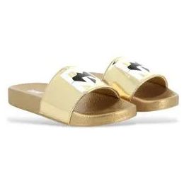 DKNY f&uuml;r Frauen/M&auml;dchen. D62093 Goldfarbene Logo-Sandalen (29), Wohnung, Keine, L&auml;ssig, Kinderbekleidung