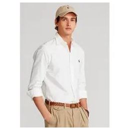 Polo Ralph Lauren f&uuml;r Herren. 710772290003 Custom Fit Oxford Hemd wei&szlig; (L), L&auml;ssig, Baumwolle, Langarm