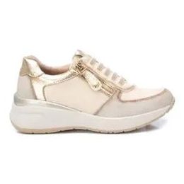 Xti f&uuml;r Damen. 14335803-BEIGE Turnschuhe 143358 beige (40), Wohnung, Schn&uuml;rsenkel, Rei&szlig;verschluss, L&auml;ssig