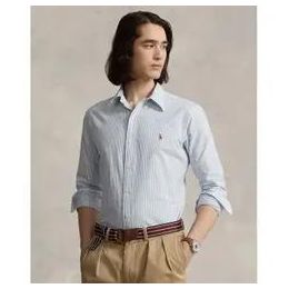 Polo Ralph Lauren f&uuml;r Herren. 710792041004 Custom Fit Oxford Hemd blau (M), L&auml;ssig, Party, Baumwolle, Klassisch, Langarm
