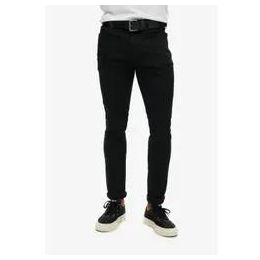 Superdry f&uuml;r Herren. M7010890A Vintage Skinny Jeans schwarz (30/30), L&auml;ssig, Baumwolle, Denim