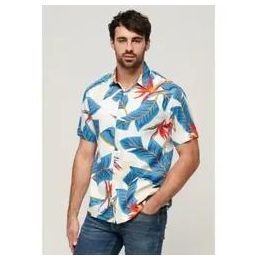 Superdry f&uuml;r Herren. M4010353A Hawaii-Hemd wei&szlig; (XL), L&auml;ssig, Modal, Kurzarm