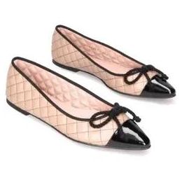 Pretty Ballerinas f&uuml;r Damen. 49569 Tyra Ballerina aus braunem Leder (36), Wohnung, Keine, L&auml;ssig